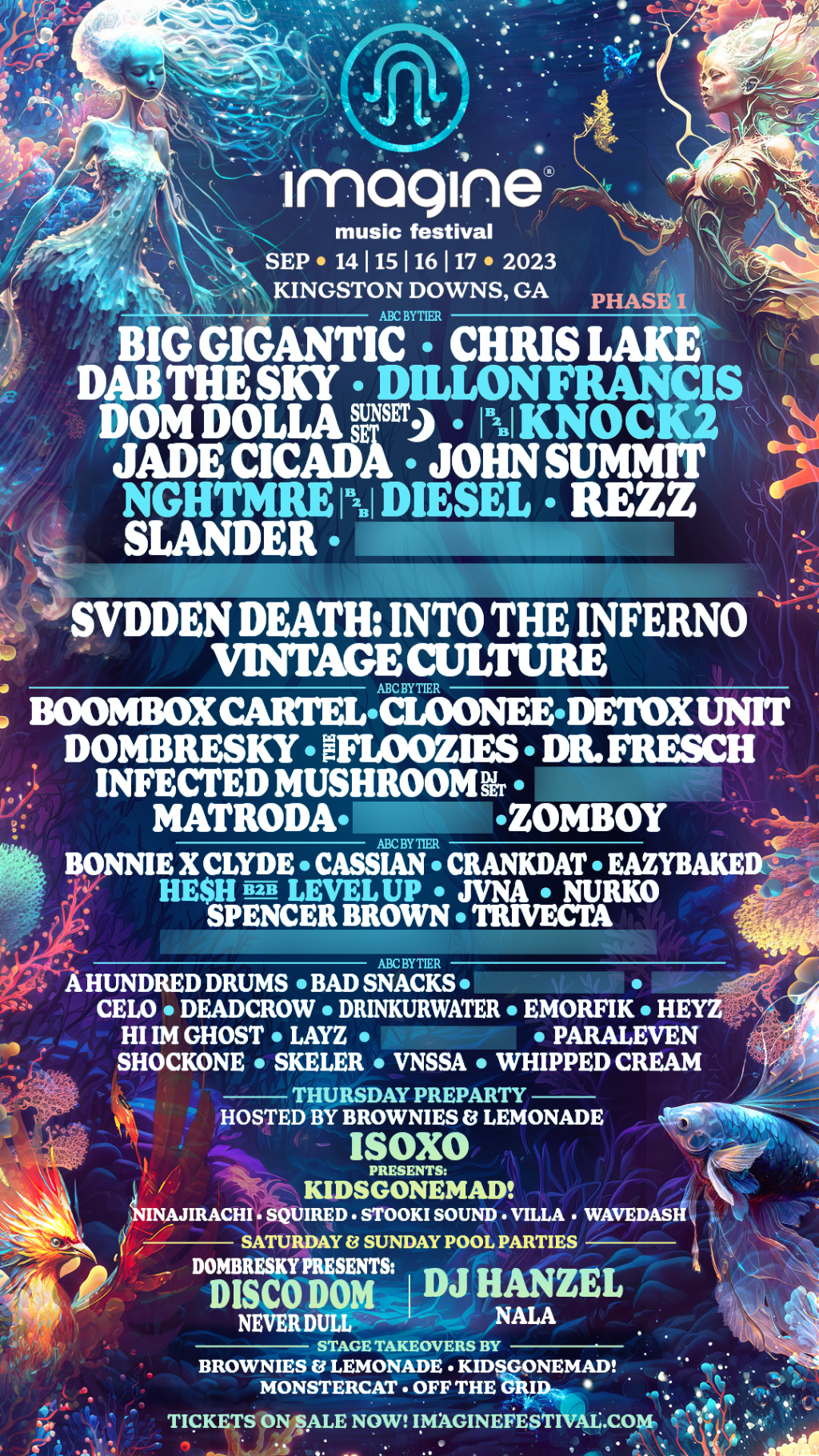 IMAGINE MUSIC FESTIVAL PHASE 1 LINE-UP! – Vanguard Online